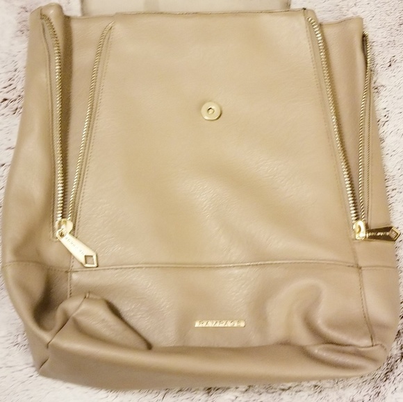 Rampage | Bags | Rampage Tan Faux Leather Backpack | Poshmark